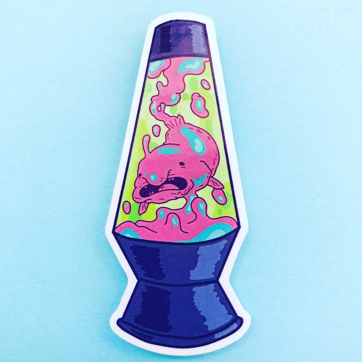 Blobfish Lava Lamp Sticker – STICKER FREAKS